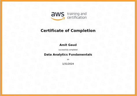 Amit Gaud On Linkedin Aws Dataanalytics Certification