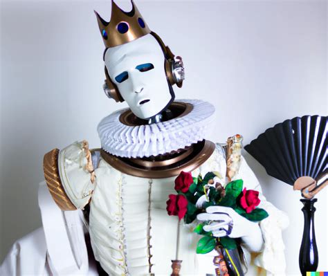 Dall·e Robot Dressed Like Shakespeare