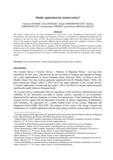 Asylum Application