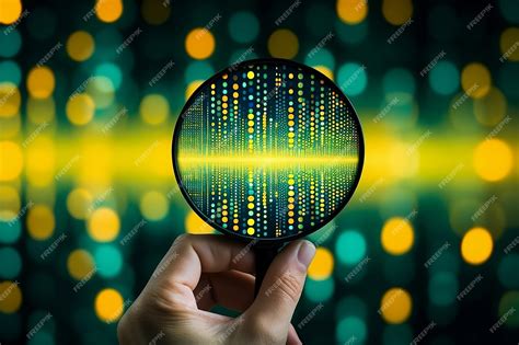 Premium Ai Image A Person Holding A Magnifying Glass View A Pattern