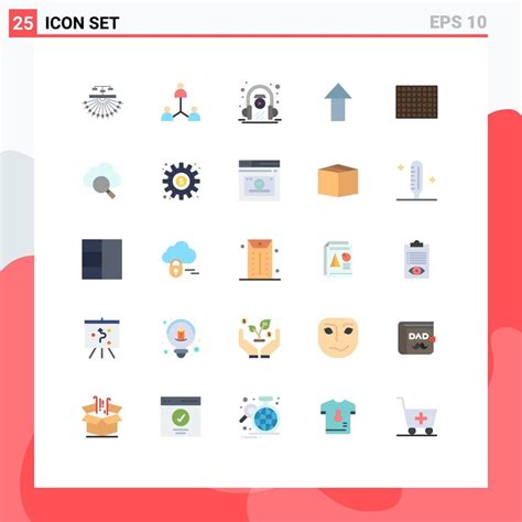 Set Of 25 Vector Flat Colors On Grid For Chocolate Upload User Up Play Editable Vector Design