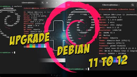 In Place Upgrade Debian 11 Bullseye To 12 Bookworm Youtube