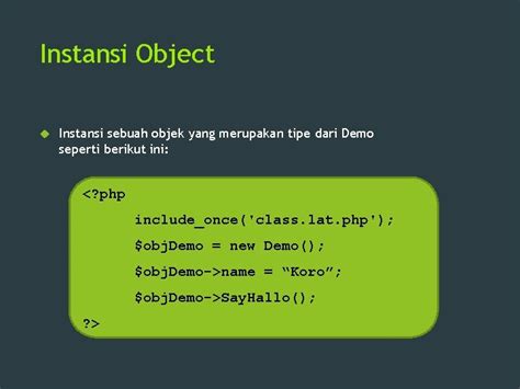 Object Oriented Programming Dalam PHP Konsep Object Oriented
