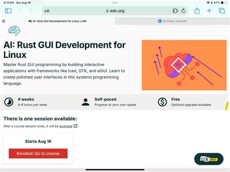 noah t on linkedin short long rust gui 2030skill linux rust