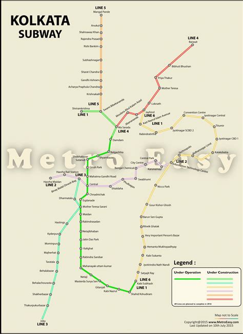 Kolkata Metro Proposed Map