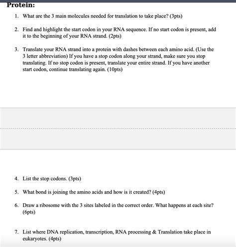 Solved DNA ProjectFollow The Directions For Each Question Chegg Com