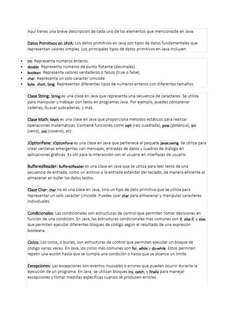 Aquí Tienes Una Breve Descripción de Cada Uno de Los Elementos Que ...
