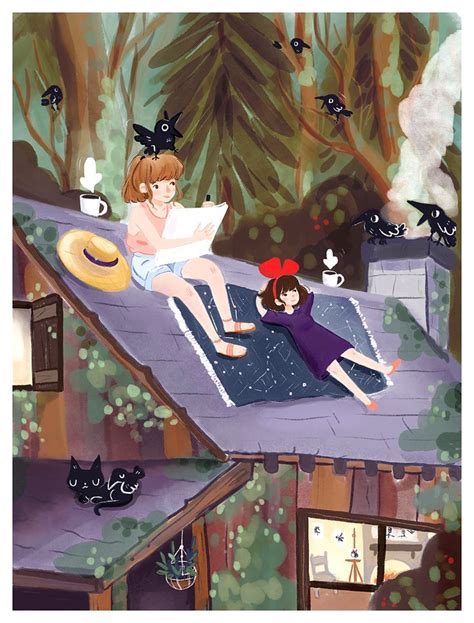 Kiki And Ursula Print — Laura Frisk Art Diseño De Personajes