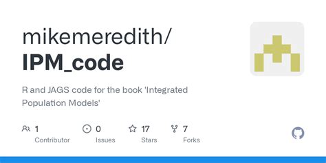 Github Mikemeredith Ipm Code R And Jags Code For The Book Integrated Population Models