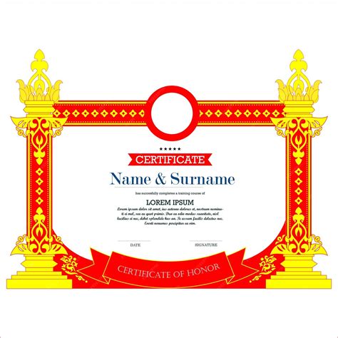 Premium Vector Certificates Template Design Horizontal Diploma