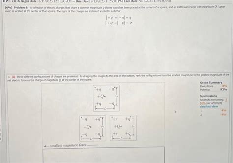 solved 6 problem 6 a collection of electric charges