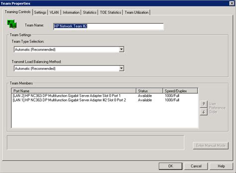 Fred De Jonge Cisco HP Server Network Teaming To Cisco Port Channel Configuration