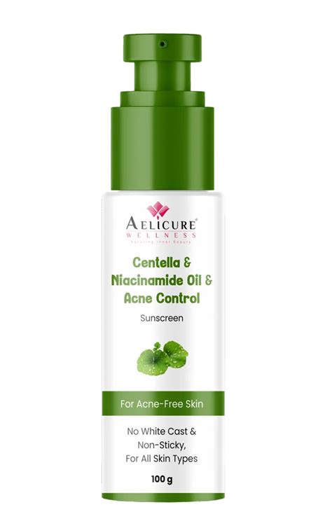 Centella And Niacinamide Oil And Acne Control Sunscreen Spf 50 Packaging