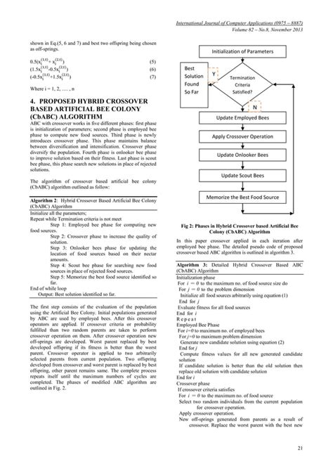 a novel hybrid crossover based abc algorithm pdf