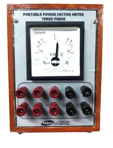 Eletech Analog Portable Three Phase Power Factor Meter For Laboratory Packaging Type