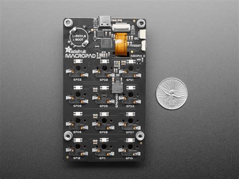 Adafruit MACROPAD RP2040 Bare Bones 3x4 Keys Encoder OLED ID 5100 Adafruit Industries