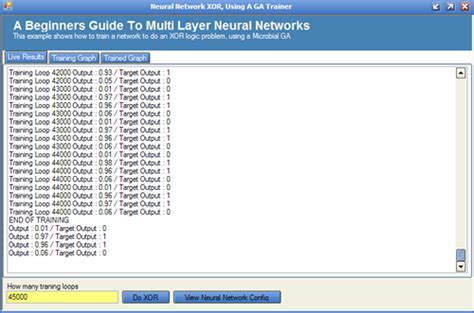 Ai Neural Network For Beginners Part 3 Of 3 Codeproject