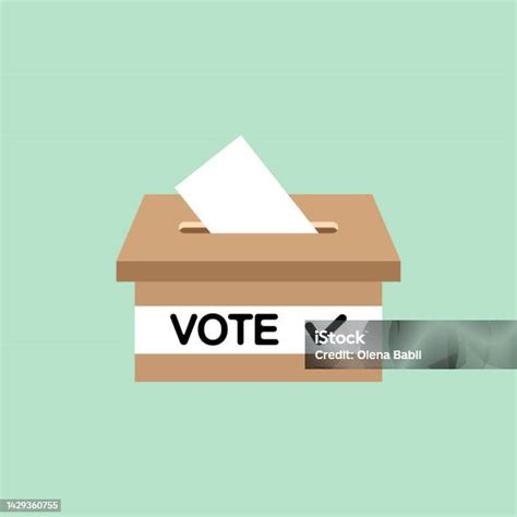 투표 개념 벡터 일러스트레이션 투표용지를 투표함에 넣는다 1위에 대한 스톡 벡터 아트 및 기타 이미지 1위
