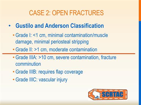 Gustilo Classification Antibiotics