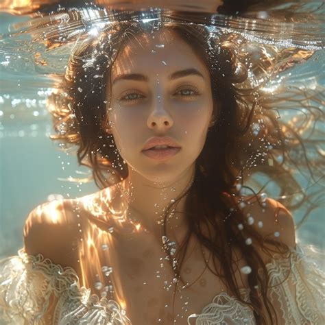 Underwater Princess Portrait Generative Ai Premium Ai Generated Image