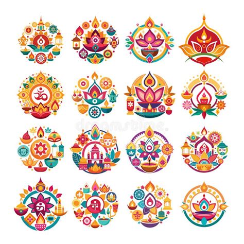 Hindu Designs And Symbols Brown Set Of Om And Charan Paduka Wooden