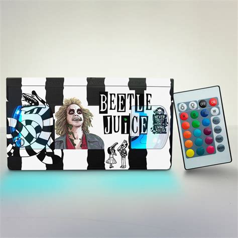 Retro VHS Lamp Beetlejuice VHS Tape 80s 90s Birthday Gift Christmas Halloween Gift For
