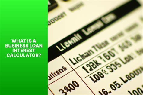 crunching the numbers using a business loan interest calculator