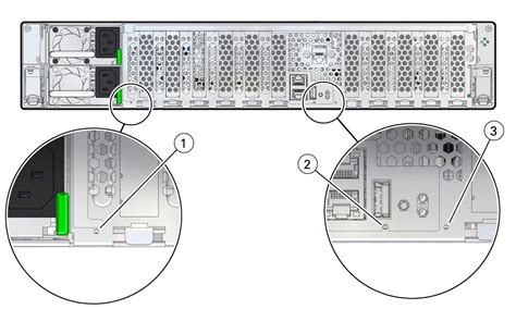 Back Panel Pinhole Switches Oracle® Server X8 2l Service Manual