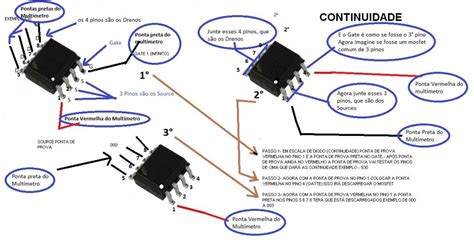 como medir um mosfet 8 pinos canal n eletrônica em geral
