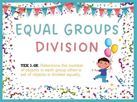 Equal Groups Division 34h Powerpoint By Mrs Lane Tpt