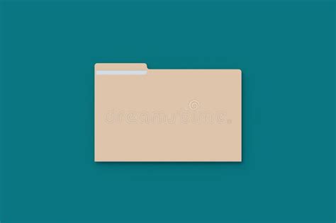Paper Folder On Work Table Financial Report Stock Illustration