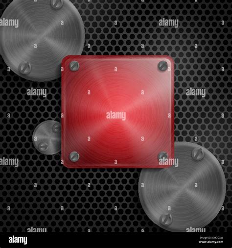 abstract technology metal texture button stock vector image and art alamy