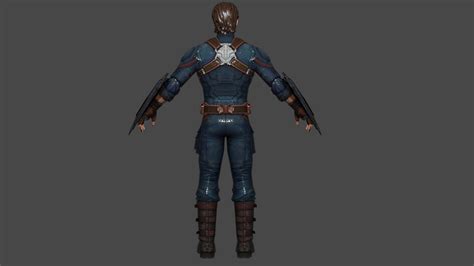 3d Captain America Model Turbosquid 2071639