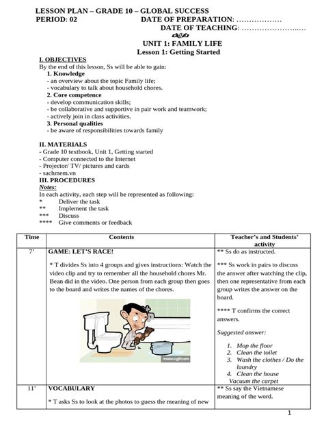 unit 1 lesson 1 getting started pdf phrase verb