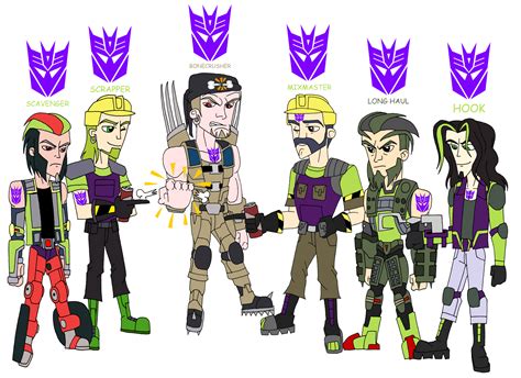 Human Transformers All 6 Constructicons By Sup Fan On Deviantart