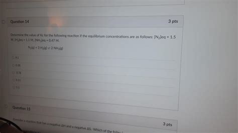Solved Question Pts Determine The Value Of Kc For The Chegg