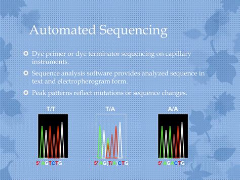 Dna Sequencing And Analysis Ppt