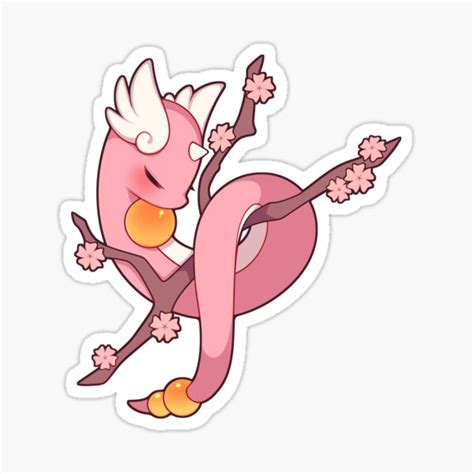 Cute Sakura Pink Dratini Sticker For Sale By Kurumoclothing Redbubble