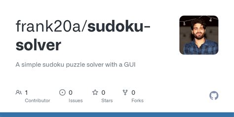 GitHub Frank A Sudoku Solver A Simple Sudoku Puzzle Solver With A GUI
