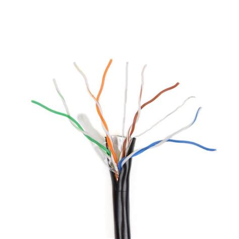 ᐉ Кабель вита пара Atis 4х2х0 5 Cu Pe Cat 5e Ftp мідний зовнішній 305 м Чорний • Краща ціна в