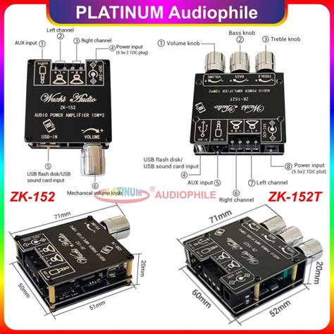 Jual Bluetooth 5 0 Amplifier Class D 2x 15w Class D Amplifier Zk 152t Di Seller Noelle