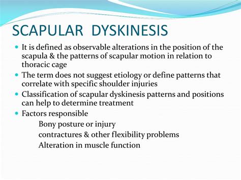 Ppt Scapular Dyskinesis And Its Relation To Shoulder Pain Powerpoint Presentation Id375382 Ppt Scapular Dyskinesis And Its Relation To Shoulder Pain Powerpoint Presentation Id375382