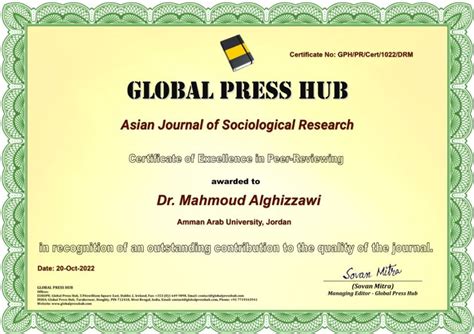 Dr Mahmoud Al Ghzawi On Linkedin Research Journalism Certificate