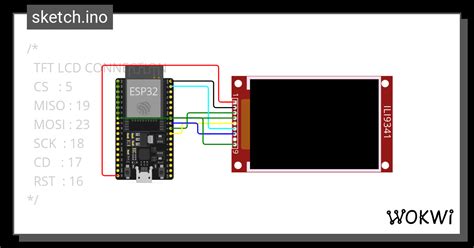Esp32 Tft Ili9341 Copy Wokwi Esp32 Stm32 Arduino Simulator