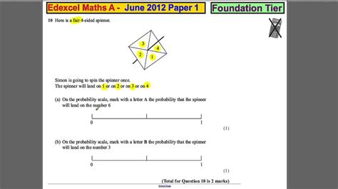Q10 Edexcel Gcse Maths 1f June 2012 Youtube