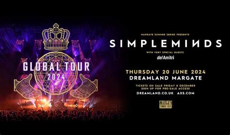 Simple Minds Tickets In Margate At Dreamland Margate On Thu Jun 20 2024