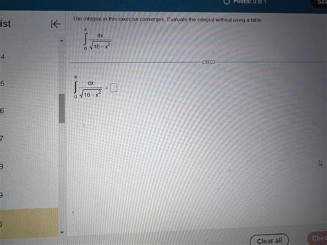 solved the integral in this exercise converges evaluate the