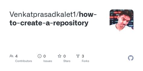 GitHub Venkatprasadkalet How To Create A Repository