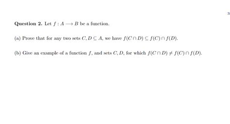 solved question 2 let f a b be a function a prove that