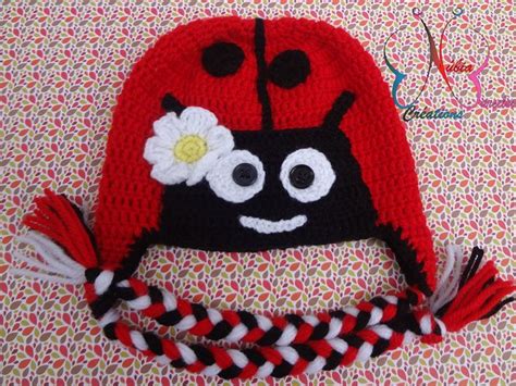 Crochet Ladybug Bonnet